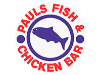 Paul's Fish & Chicken Bar Glenrothes Restaurant Full Menu in Glenrothes